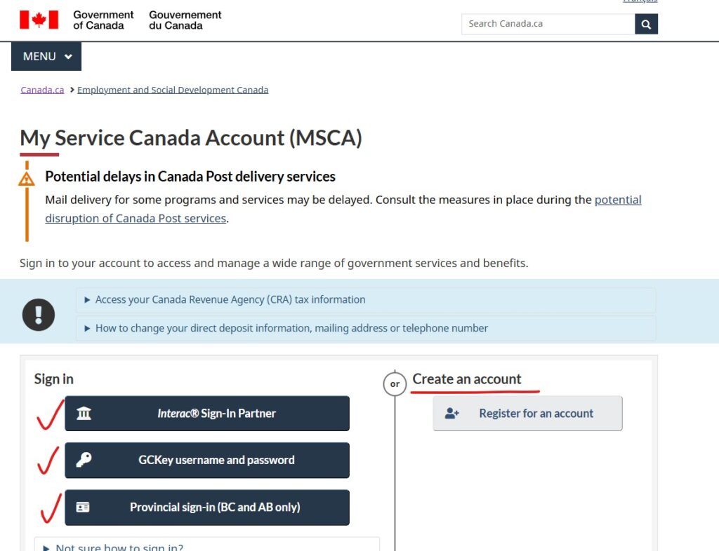 The Complete Guide to Creating a My Service Canada Account – Apply for ...